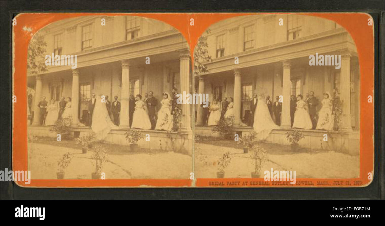 A photograph by Simon Towle showing a bridal party at General Butler's ...