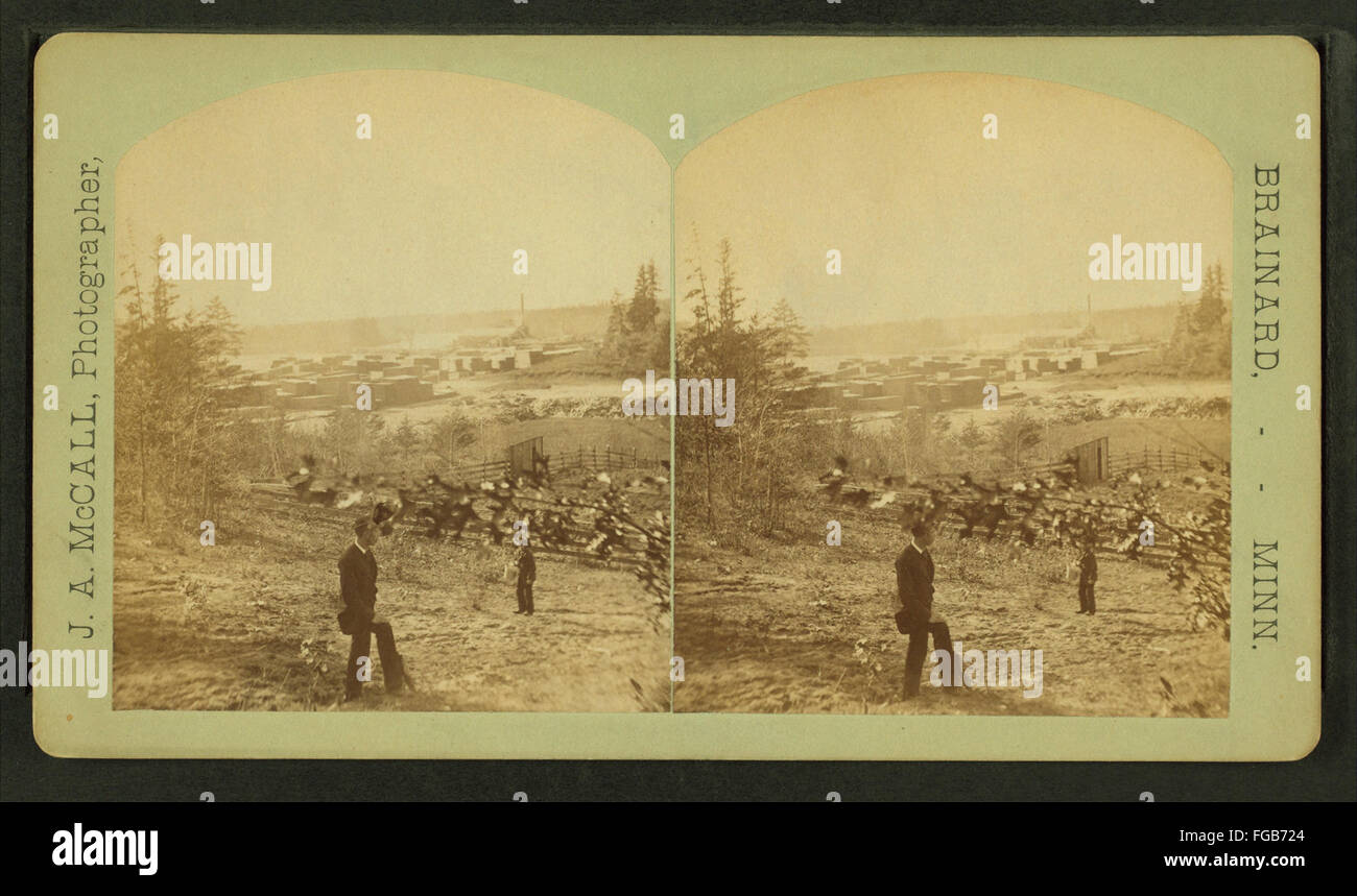A photograph by J. A. McColl showing two people in the foreground with ...