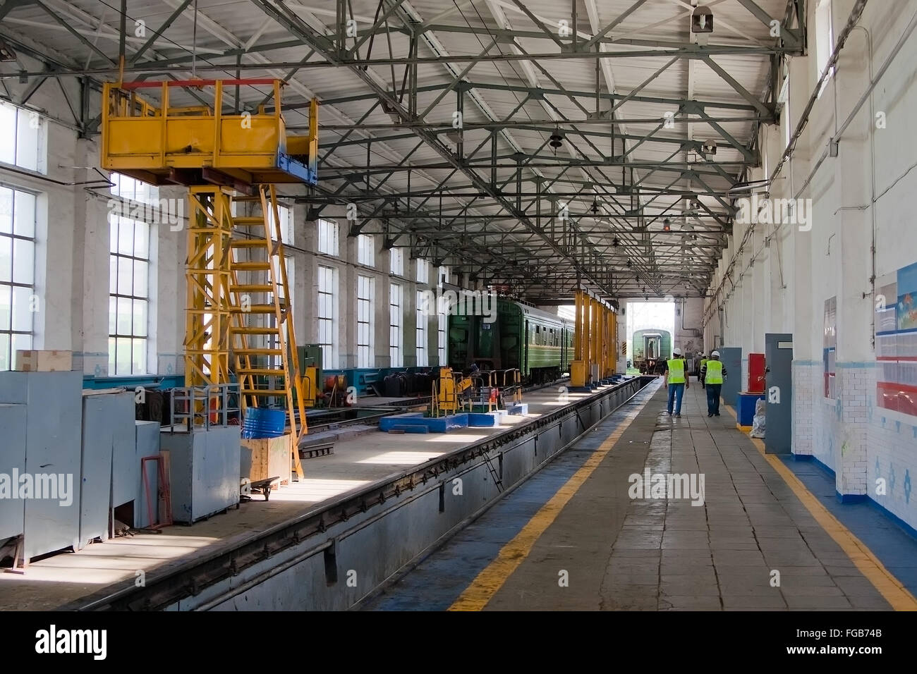 pits for repairs and maintenance of trains Stock Photo - Alamy
