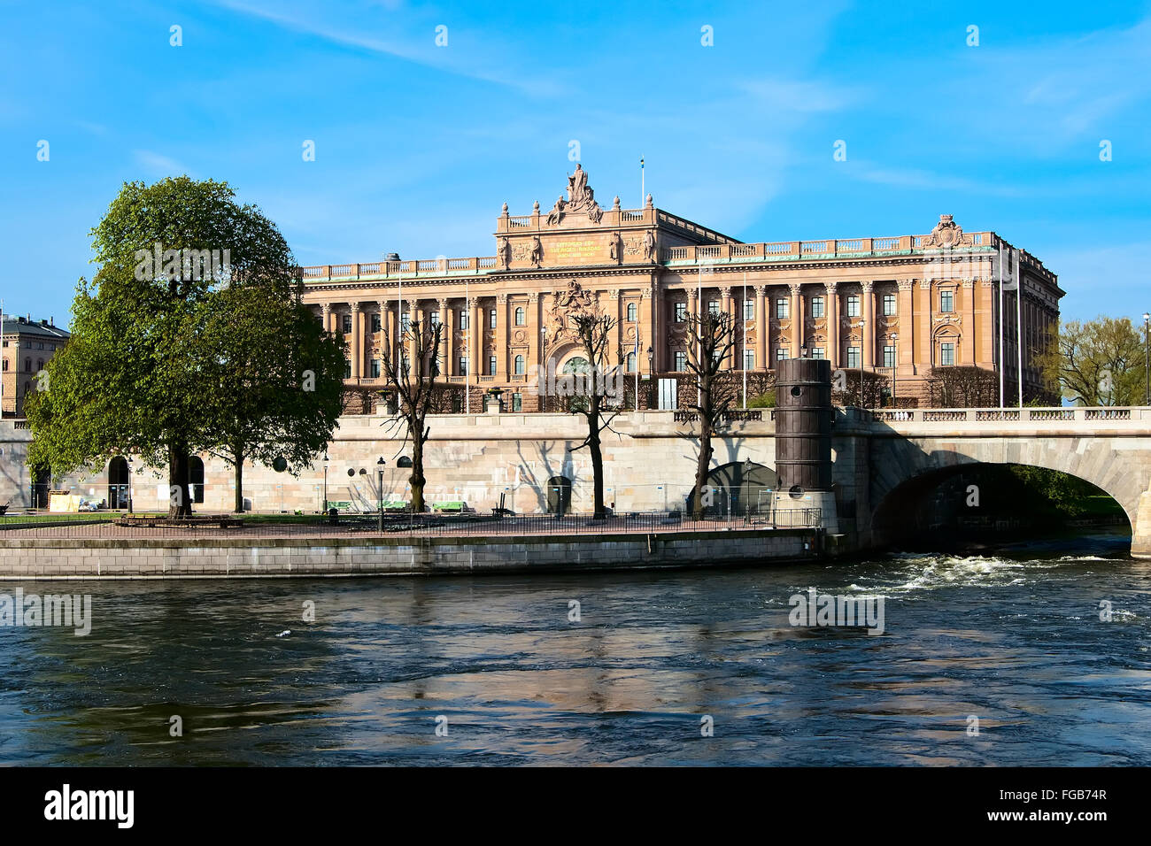 The building of the Swedish Parliament - Riksdag Stock Photo - Alamy