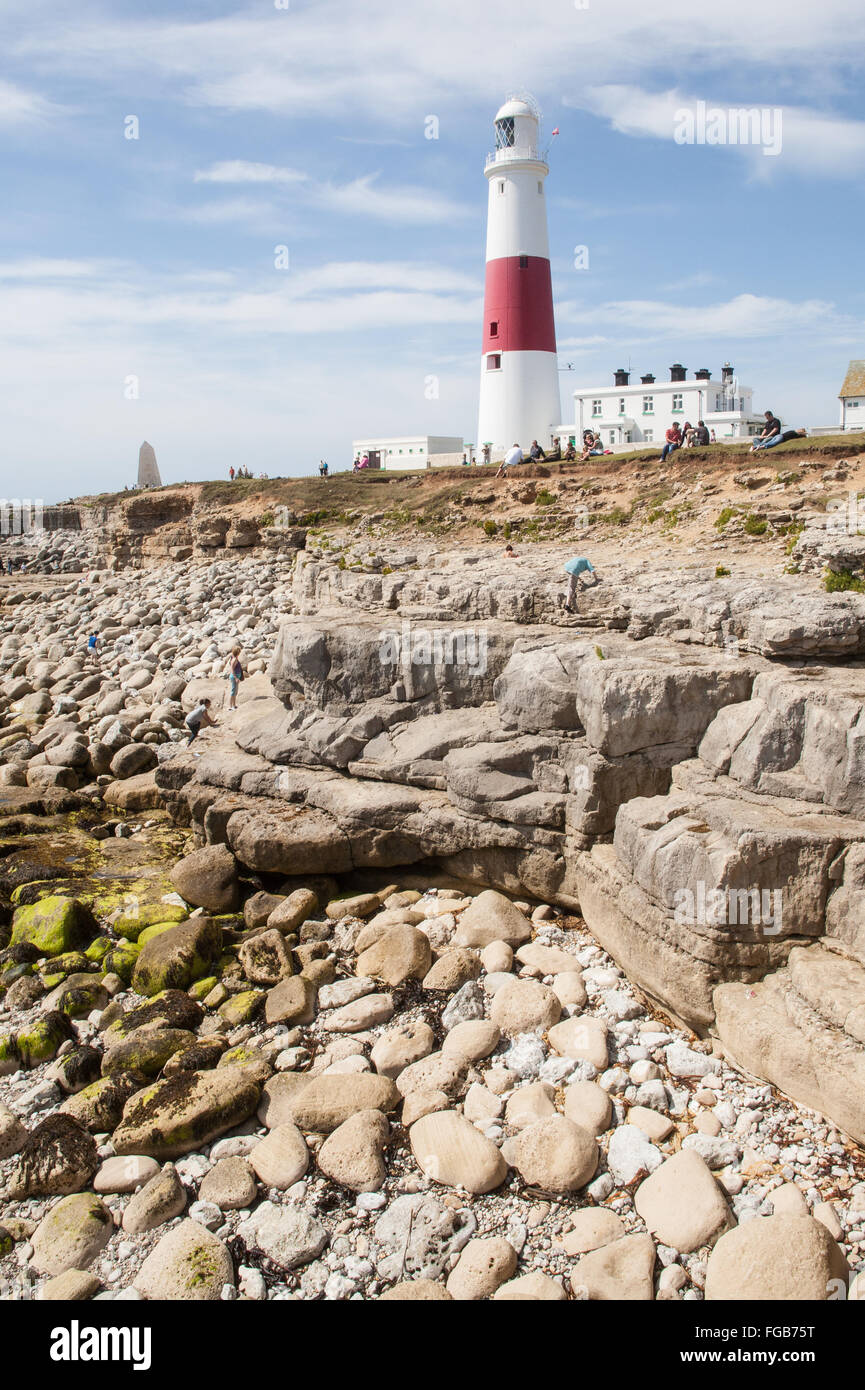 Portland Bill Lighthouse.Dorset,England.U.K.GB,Great Britain,British ...