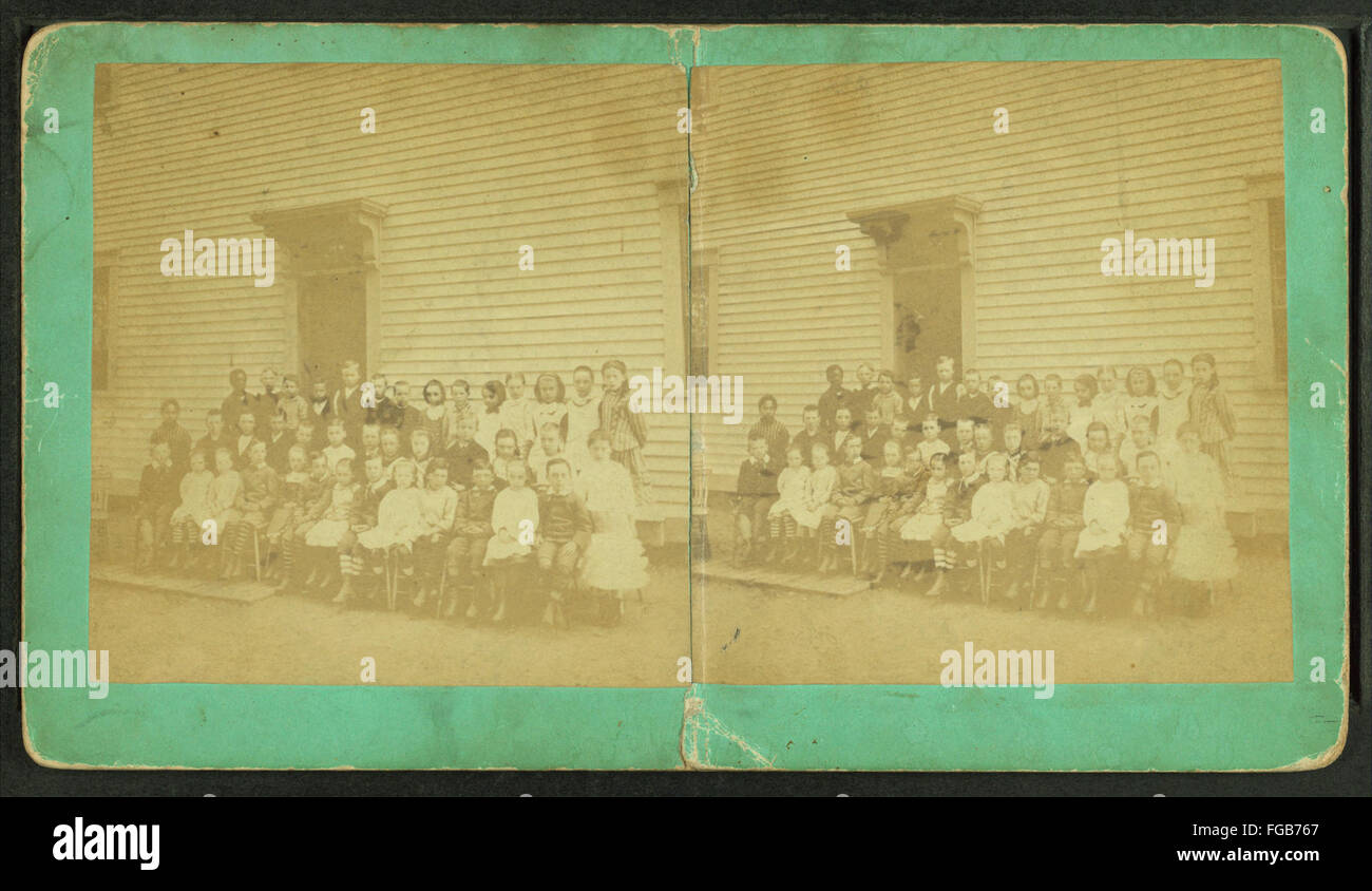 View of unidentified students and teachers, by Alden, A. E., 1837- 3 ...