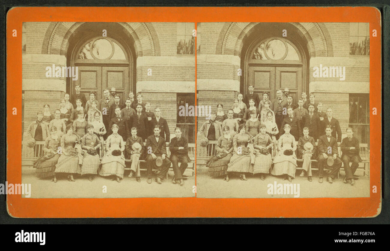 This photograph by A. E. Alden shows a group of unidentified students ...