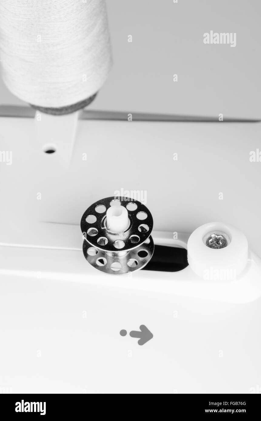 Detail take of a sewing machine Stock Photo - Alamy