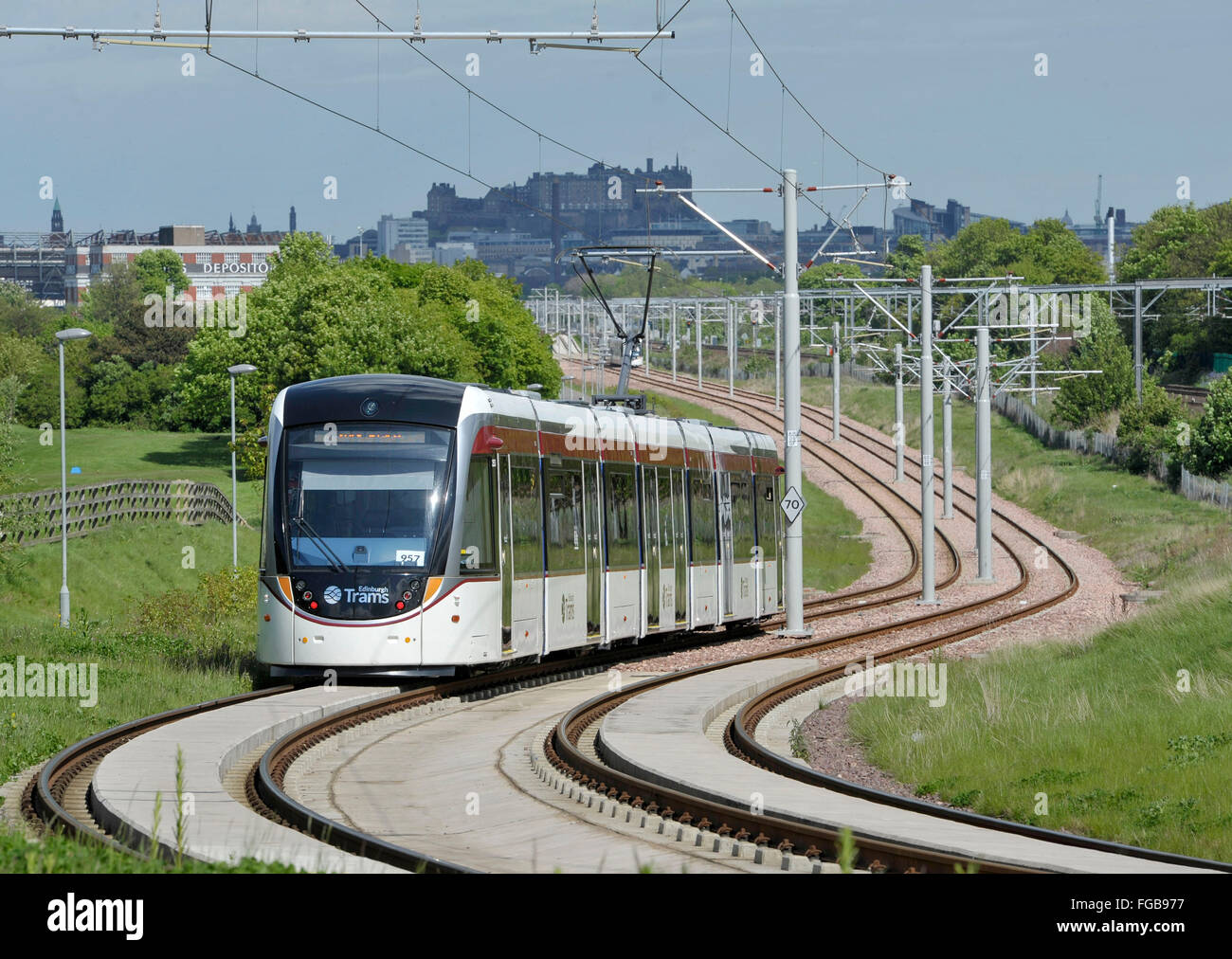 Edinburgh trams hi-res stock photography and images - Alamy
