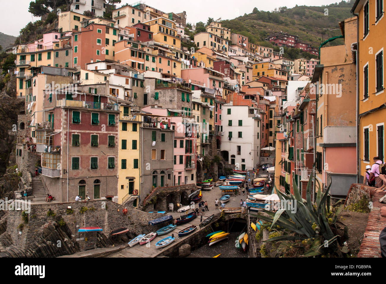 Riomaggiore Cinque Terre Italy Stock Photo - Alamy