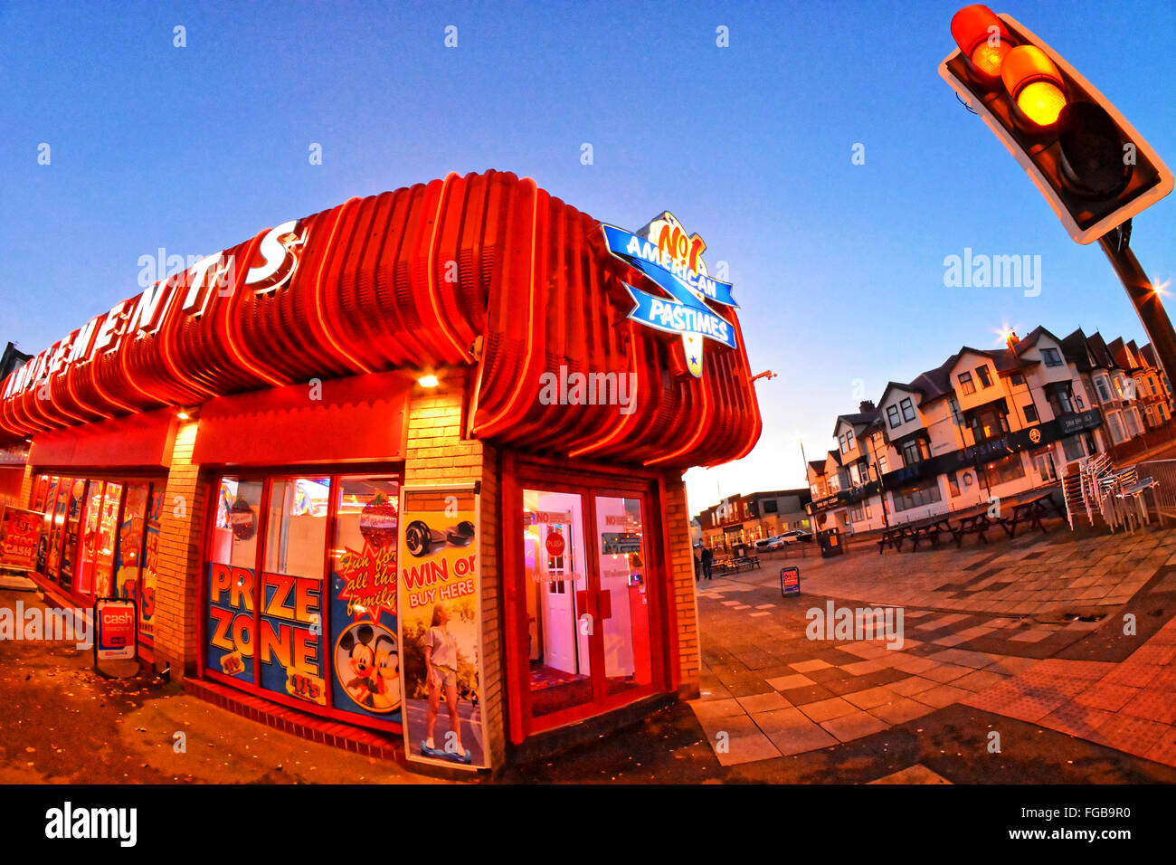 American style amusement arcade Whitley Bay Tyneside Stock Photo - Alamy