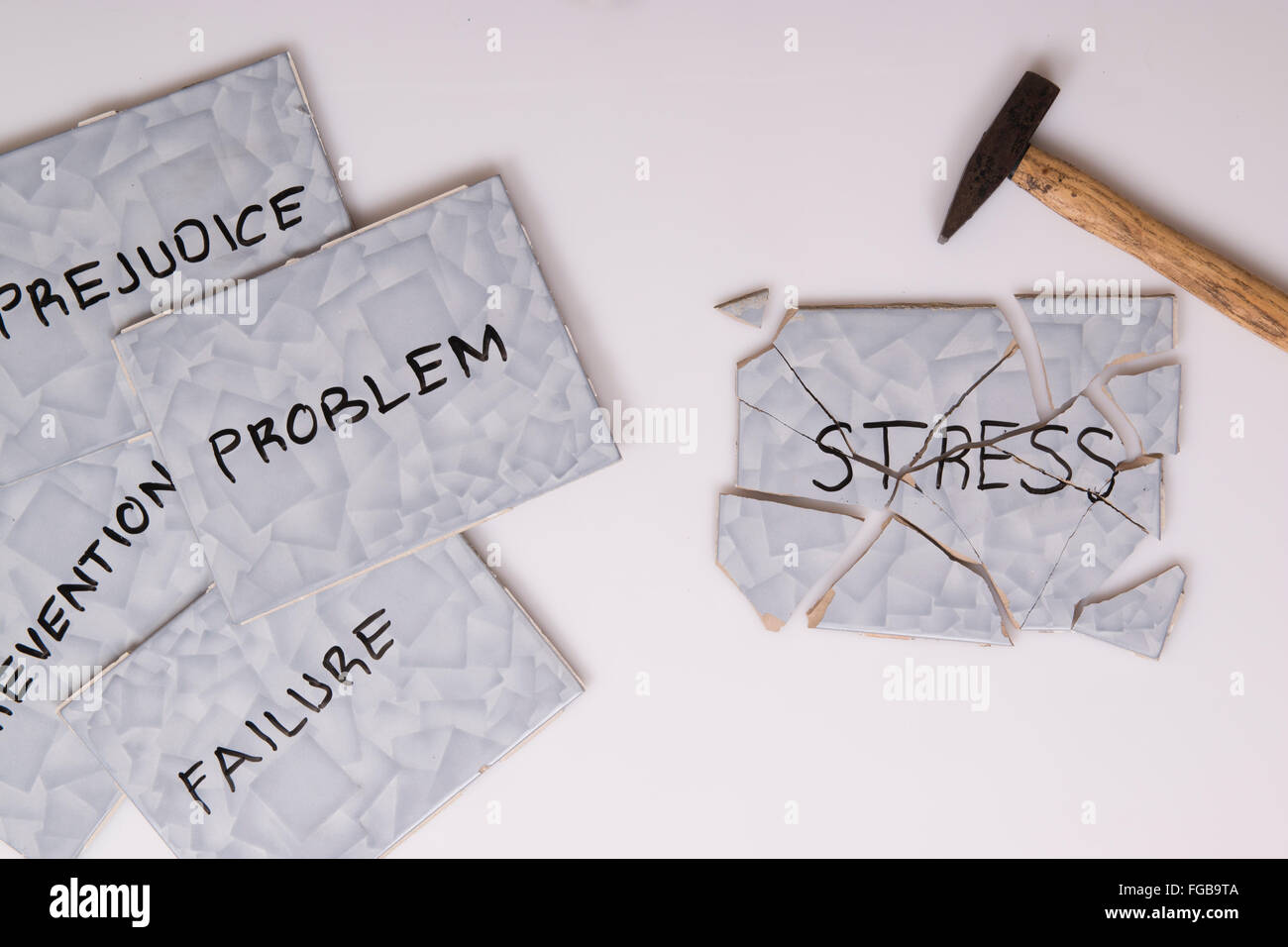 overcome stress and problems Stock Photo - Alamy