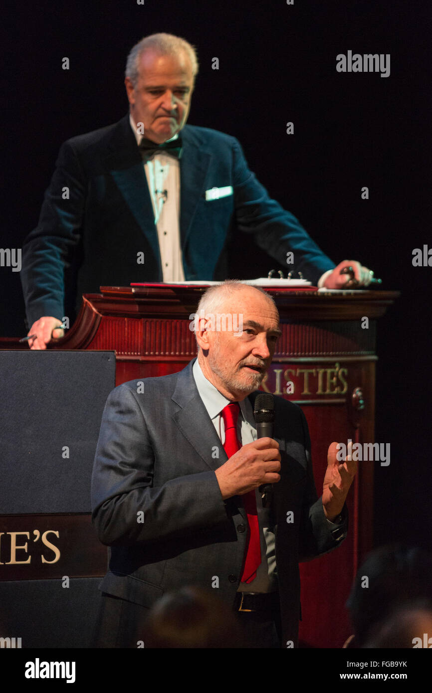 London, UK. 18 February 2016. James Bond producer Michael G. Wilson ...