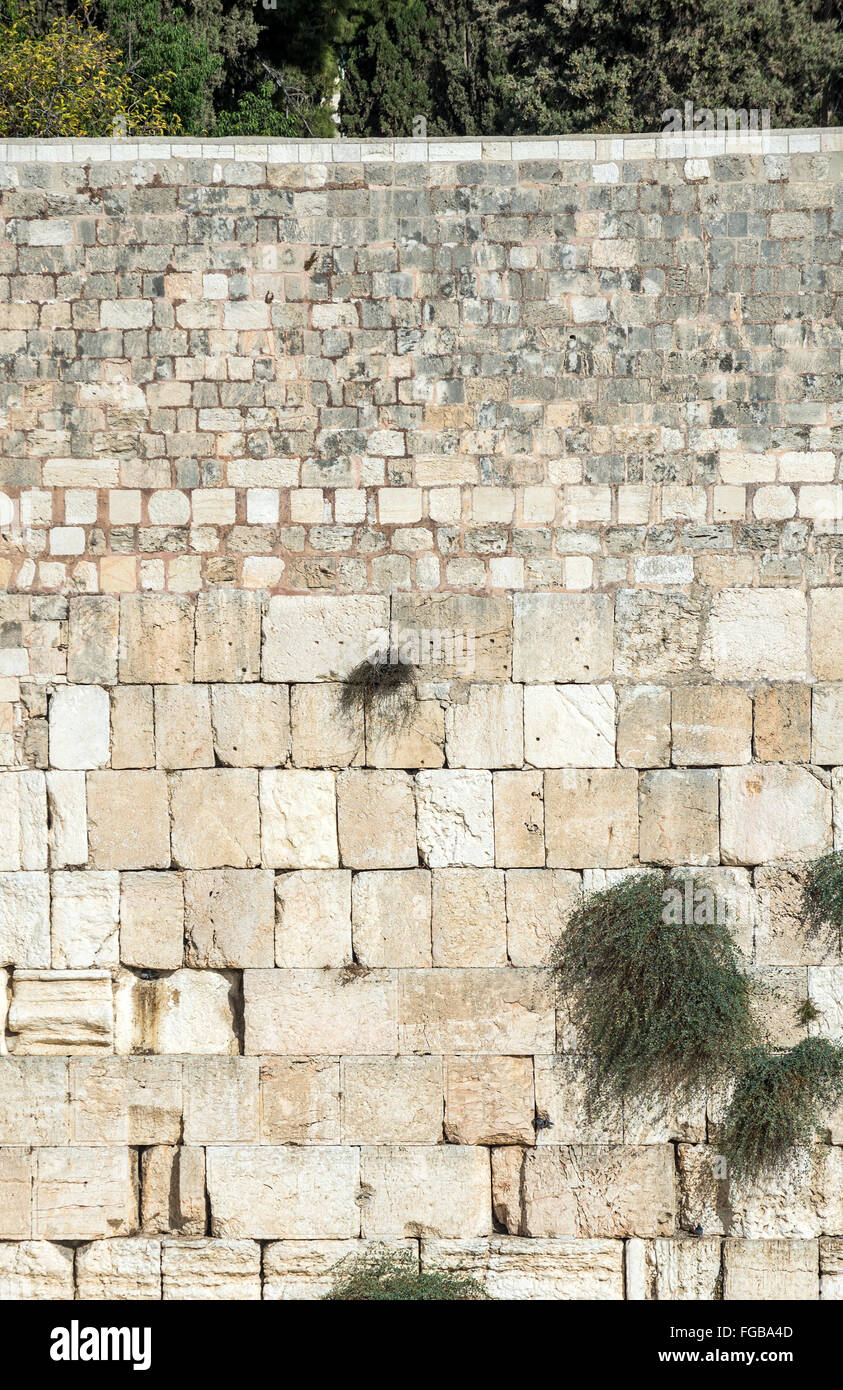 Western Wall (also called Kotel or Wailing Wall) in Jewish Quarter of ...