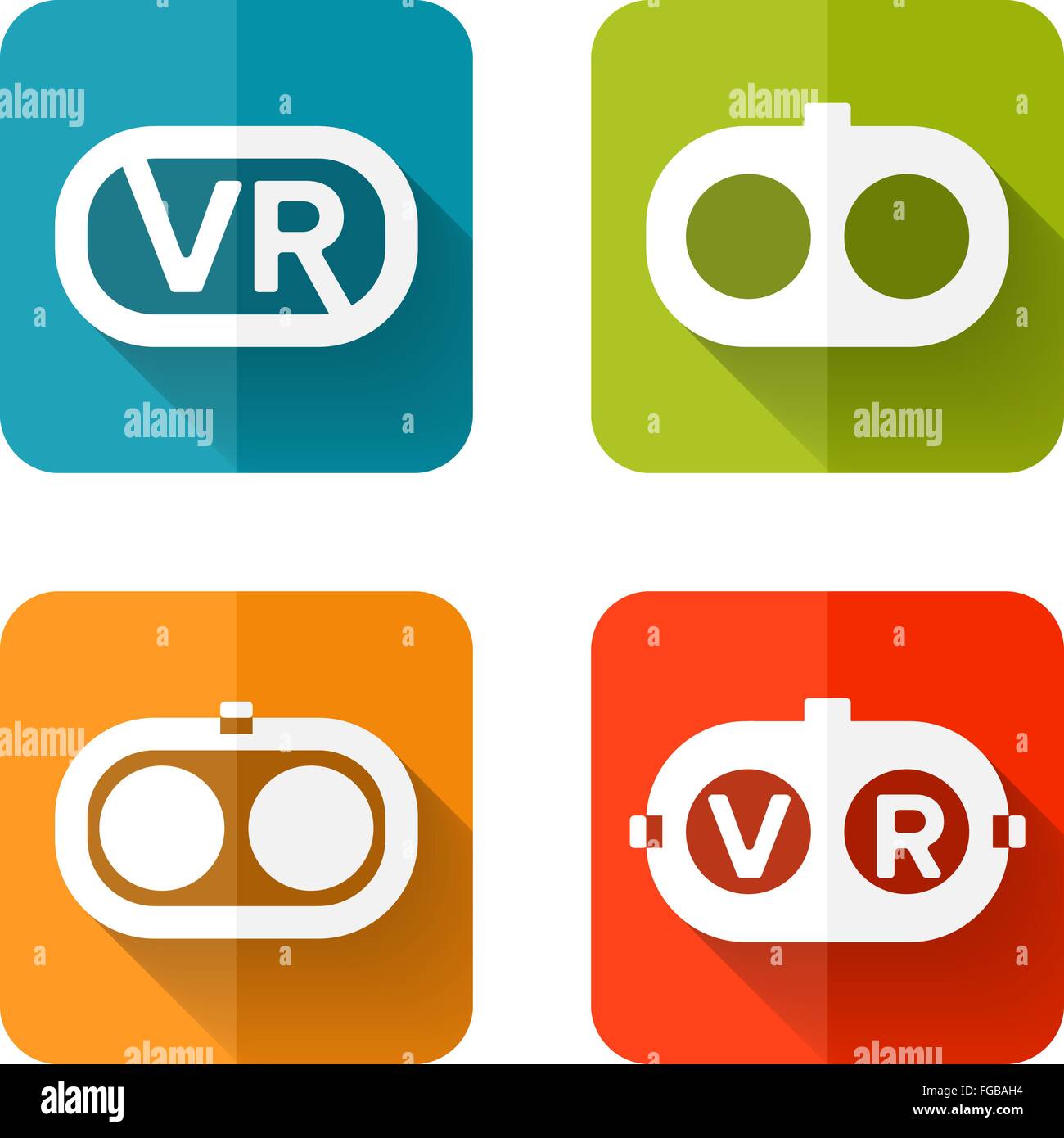 Set icons of virtual reality Stock Vector Image & Art - Alamy