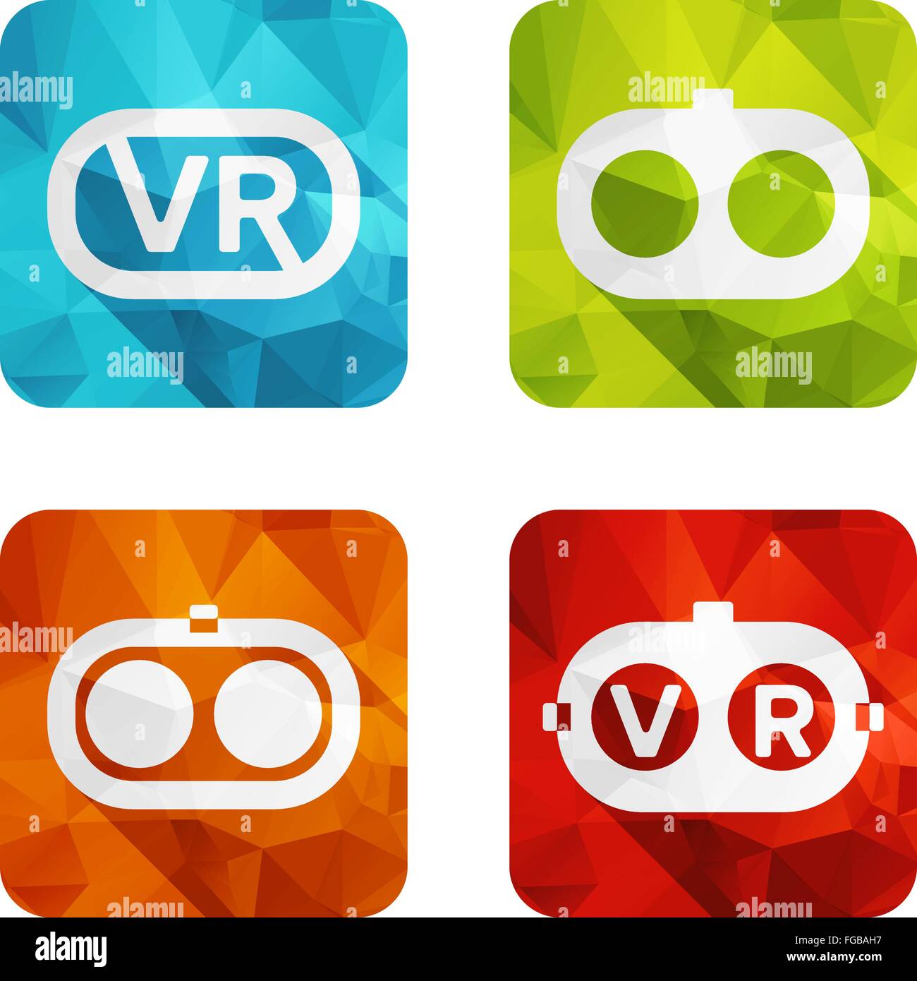 Set icons of virtual reality Stock Vector Image & Art - Alamy