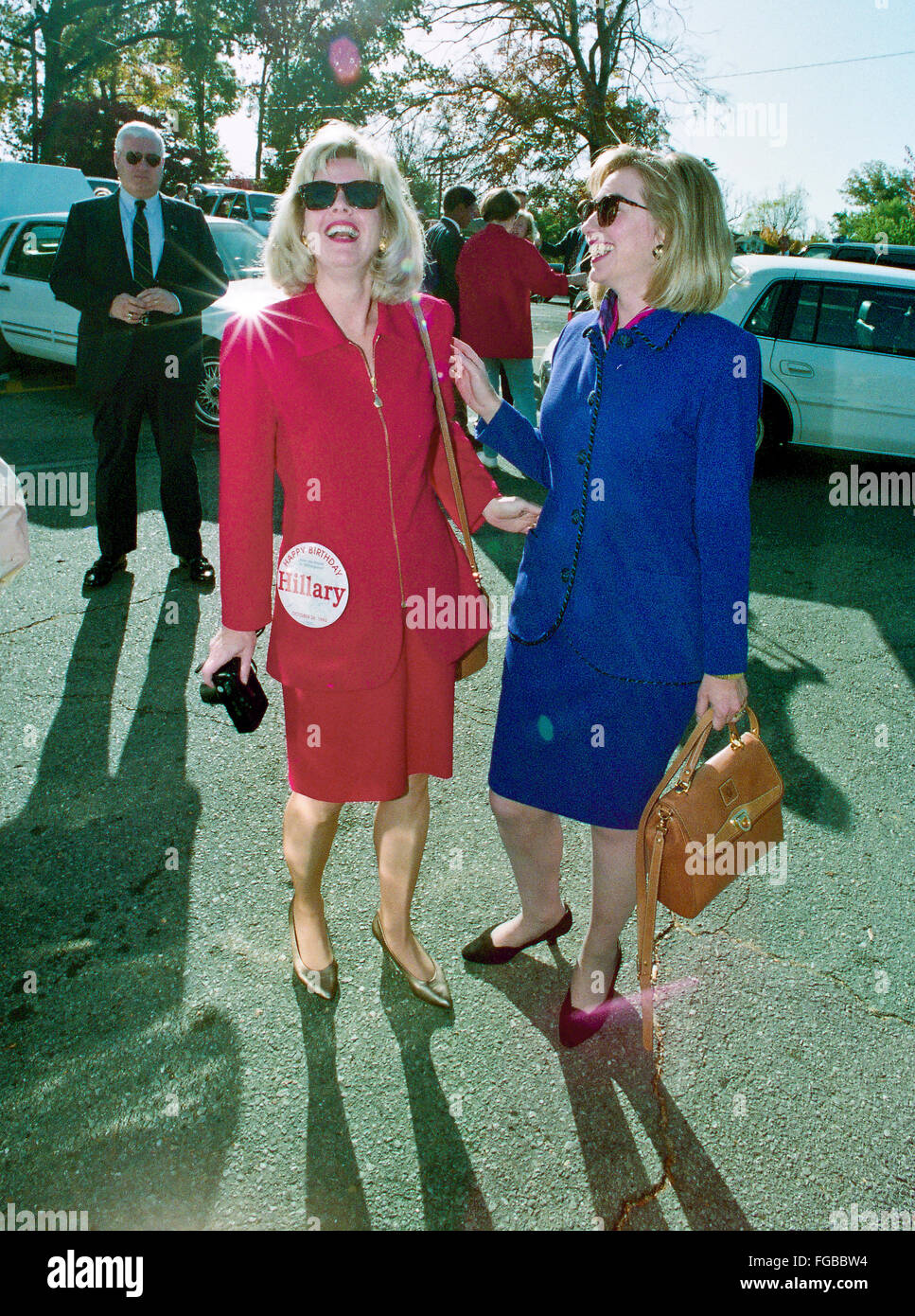 Durham, North Carolina, USA, 26th October, 1992 Tipper Gore and Hillary ...