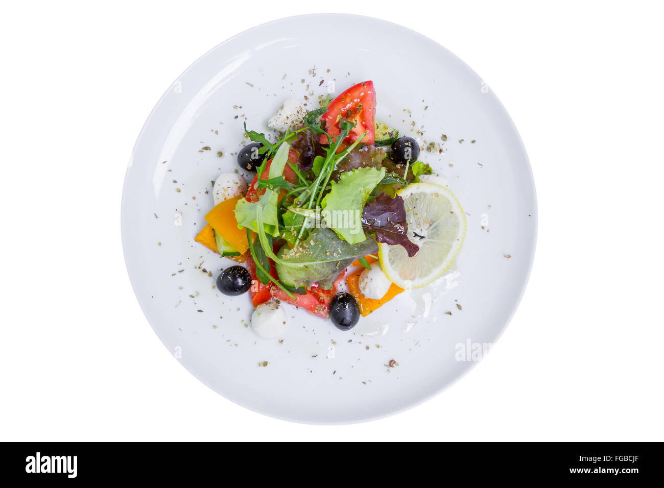 Salad top view hi-res stock photography and images - Alamy