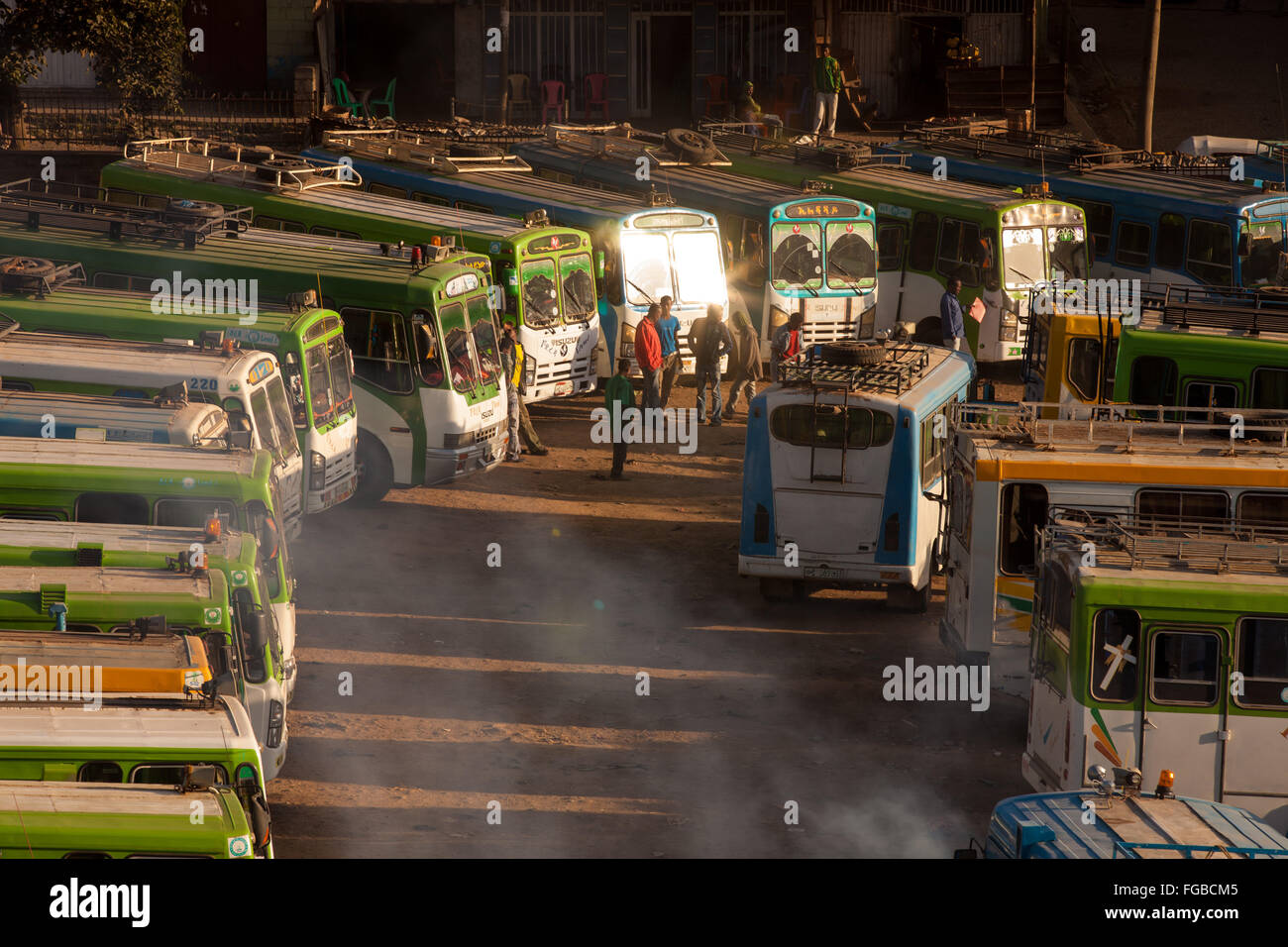 A bus station, Ethiopia Stock Photo - Alamy