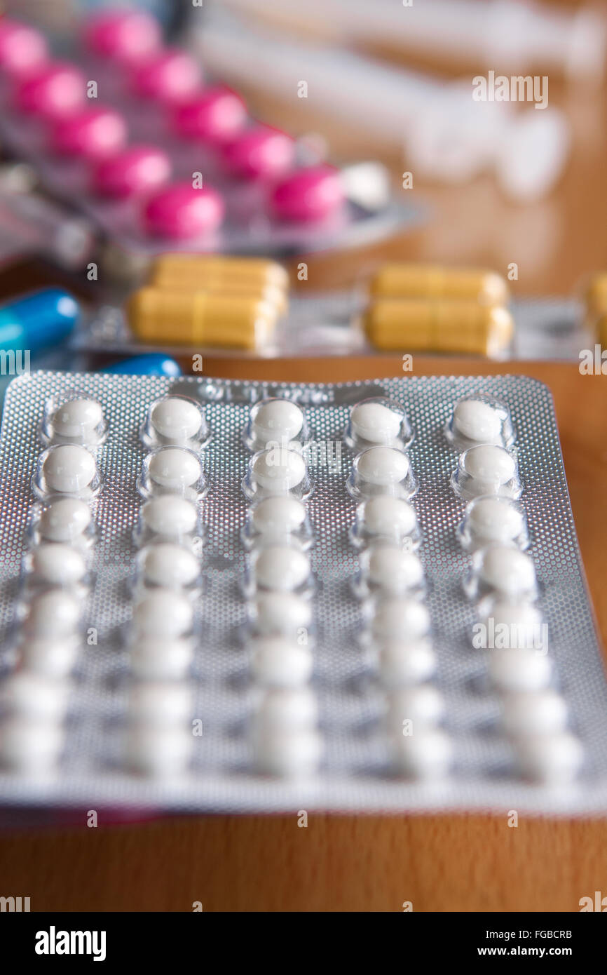 Medication, drug, tablet Stock Photo - Alamy