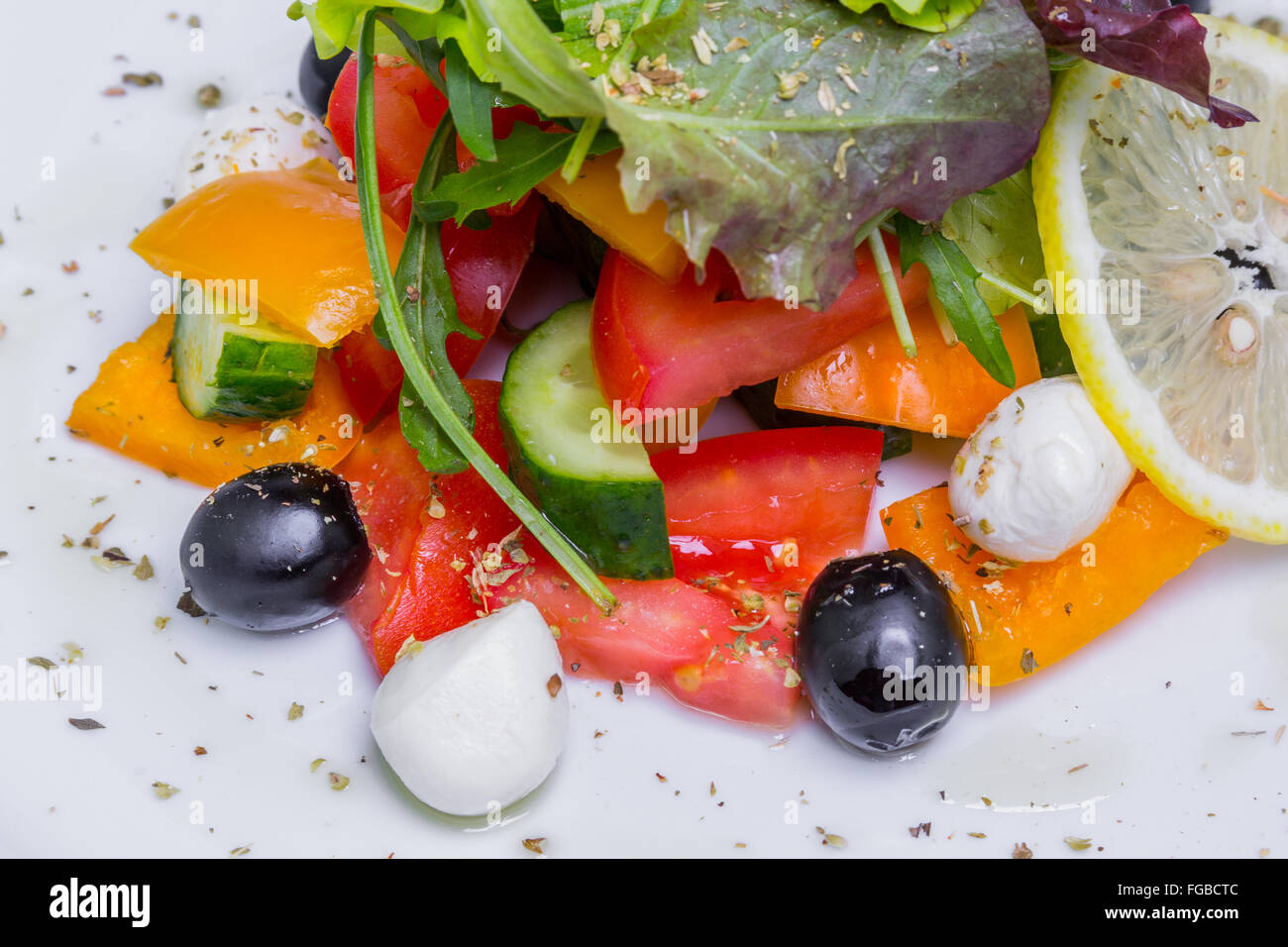 Greek national cuisine salad hi-res stock photography and images - Alamy