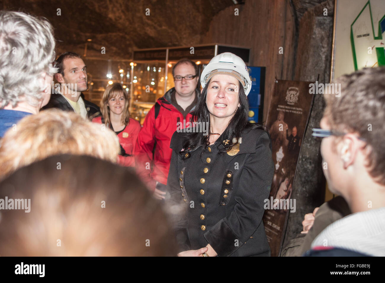 Miner.Staff tour guide at Wieliczka Salt mines,Krakow,Poland,Europe ...
