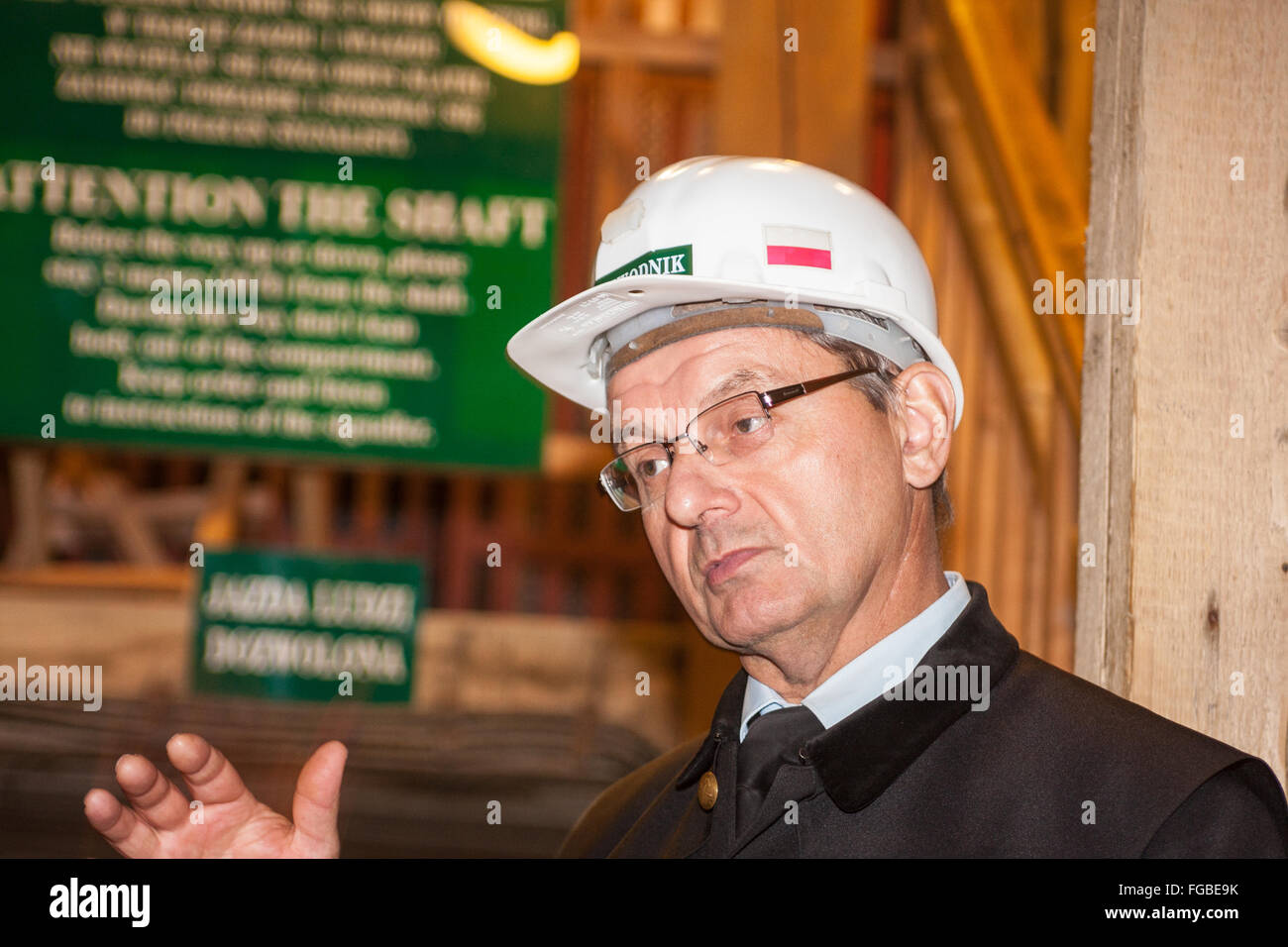 Miner. Staff tour guide at Wieliczka Salt mines,Krakow,Poland,Europe ...