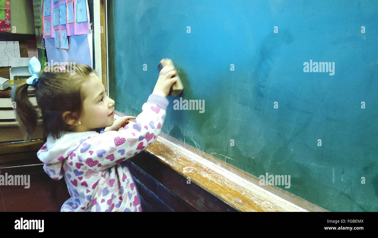 Erasing blackboard hi-res stock photography and images - Alamy