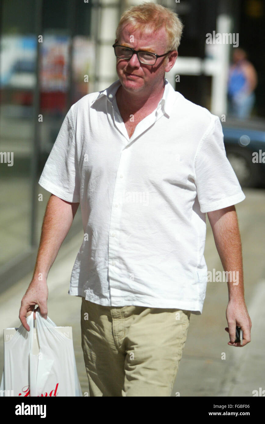 Chris Evans feeds the parking meter in London, (credit image © Jack ...