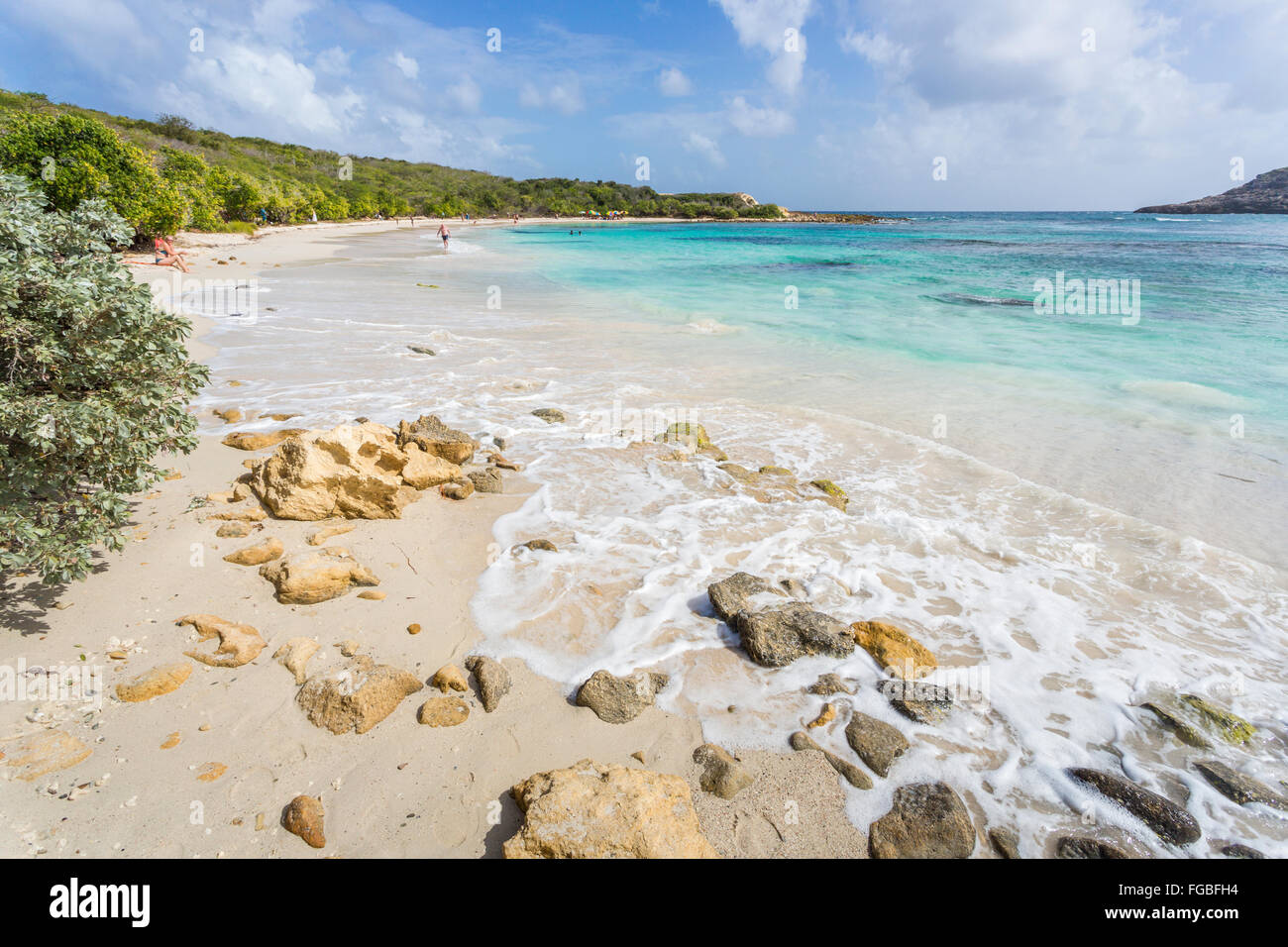 Caribbean antigua half moon beach hi-res stock photography and images ...