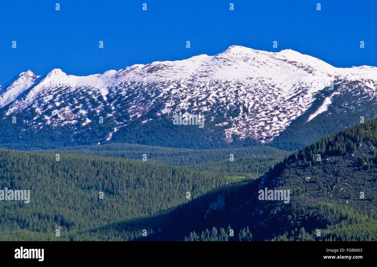 panorama of granite mountain in the pioneer range near melrose, montana ...