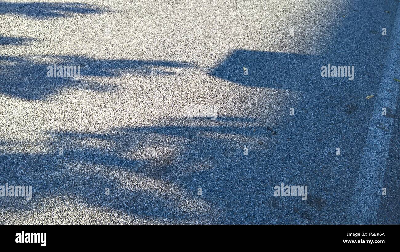 High Angle View Of Asphalt Road Stock Photo - Alamy