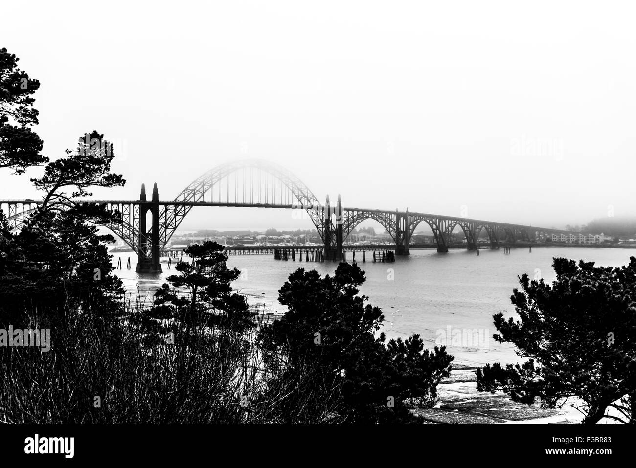 Newport Bridge Black And White Clipart