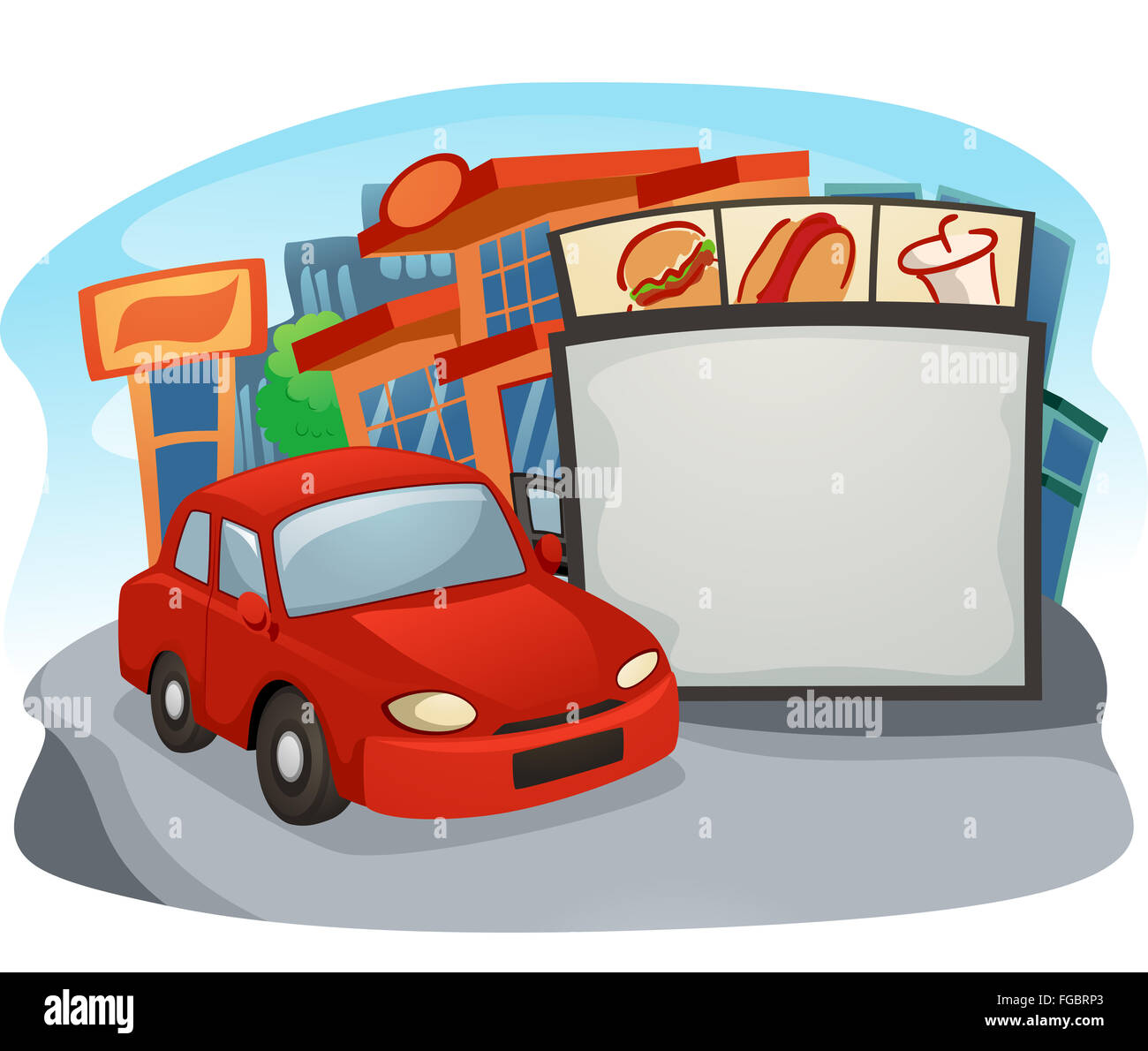 Drive through menu fast food hi-res stock photography and images - Alamy