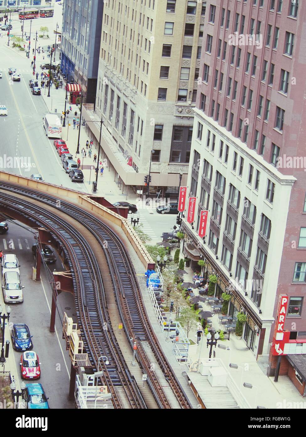 Elevated railway tracks hi-res stock photography and images - Alamy