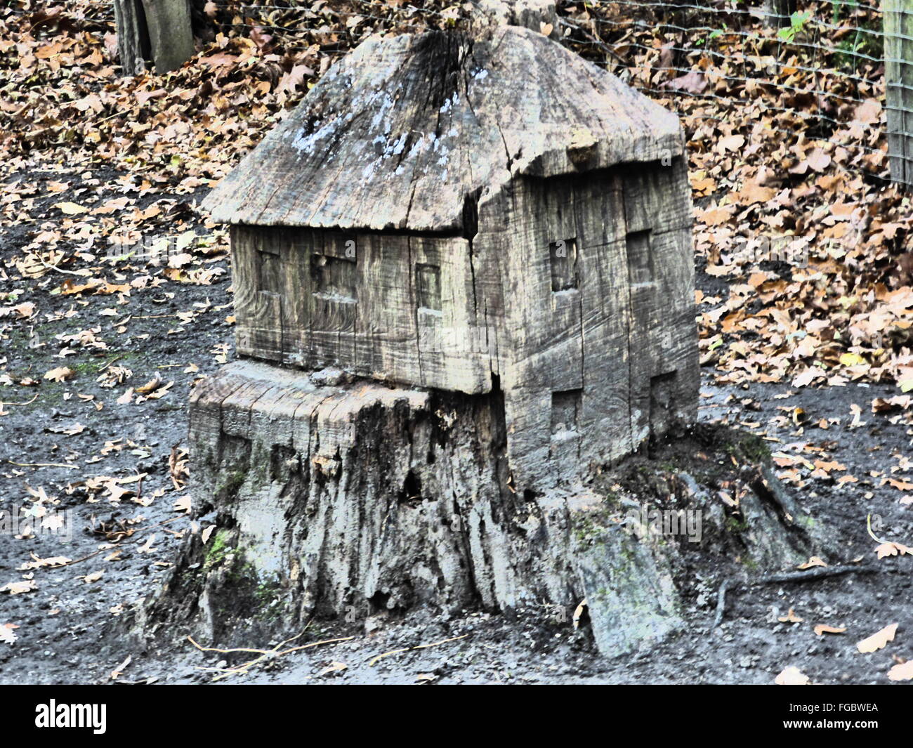 Tree stump house hi-res stock photography and images - Alamy