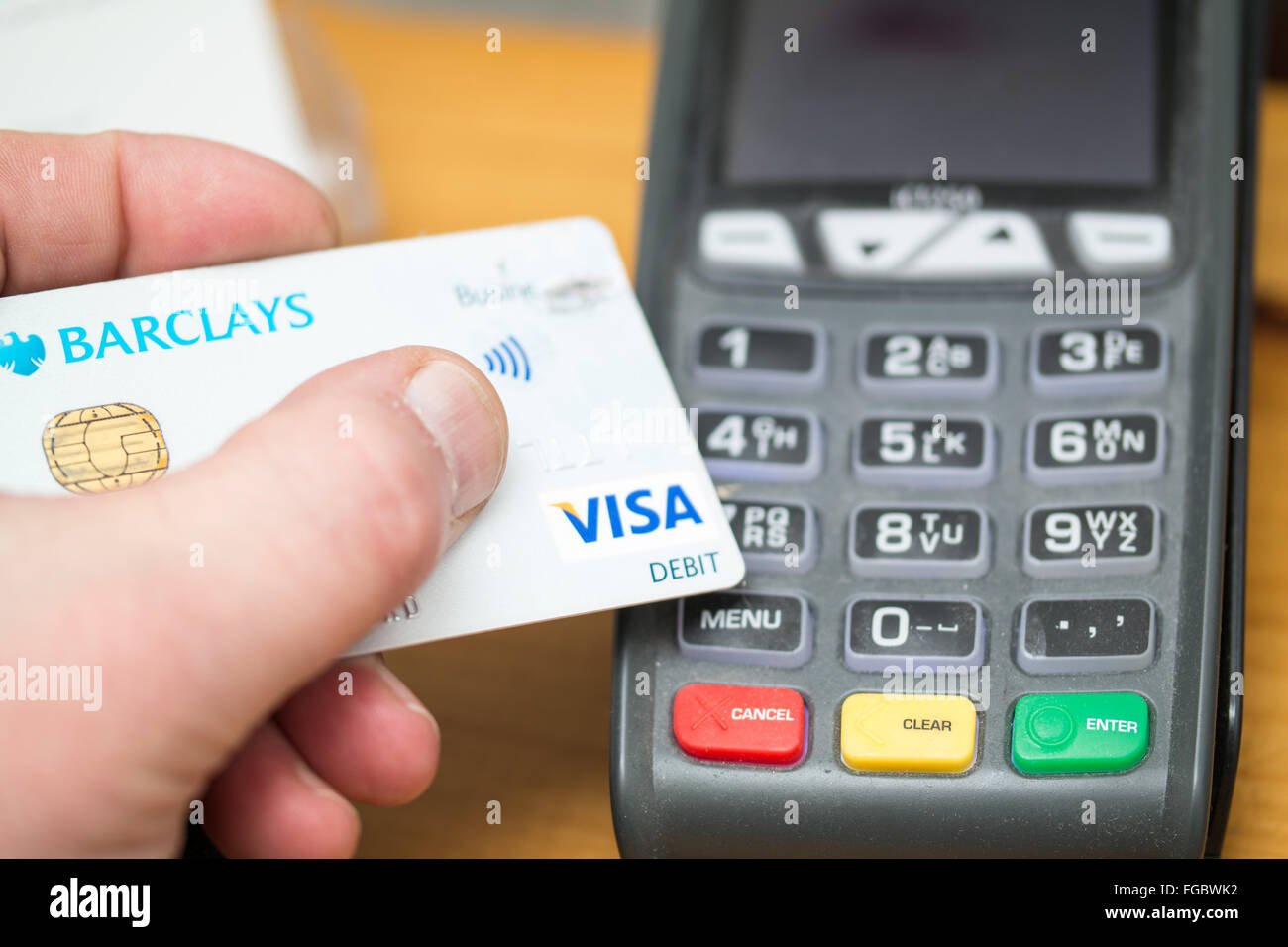 Barclays card machine hi-res stock photography and images - Alamy