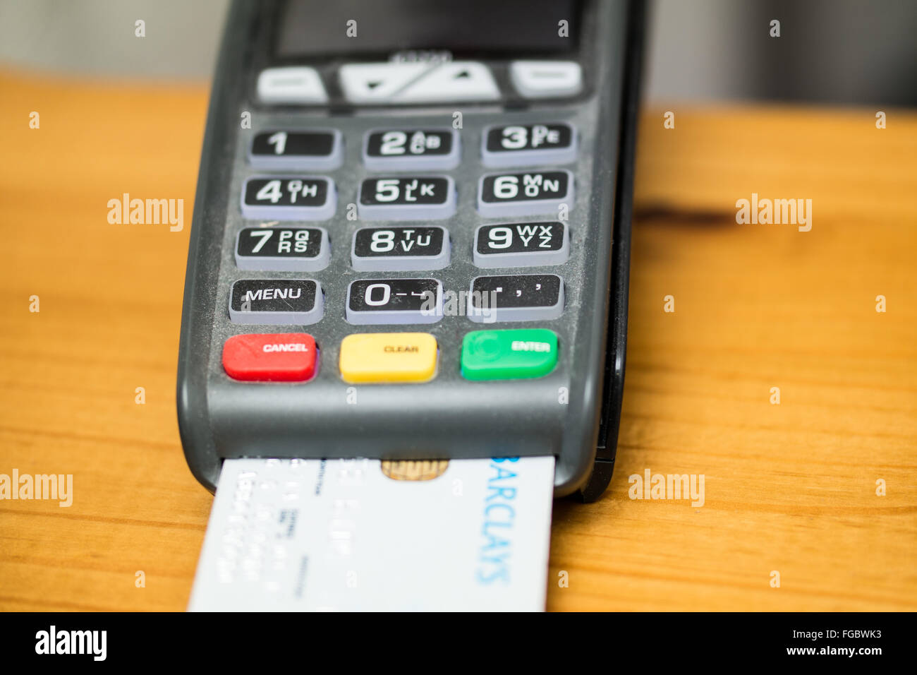 PDQ. Credit card machine Stock Photo - Alamy