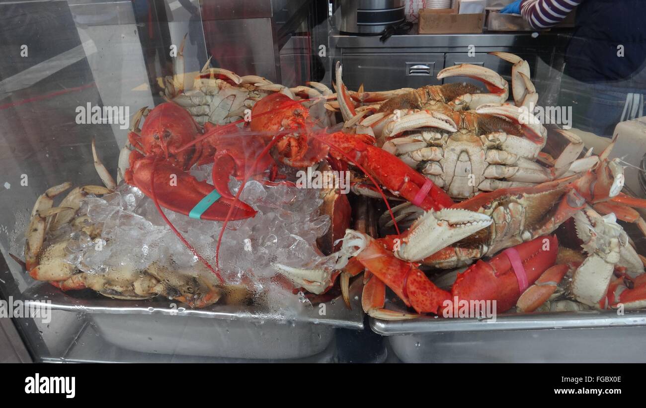 High Angle View Of Crabs In Container Stock Photo - Alamy