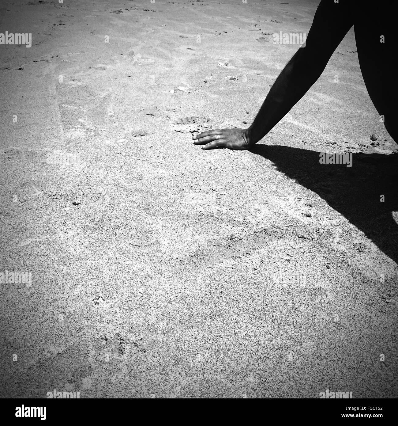 Leaning on hand Black and White Stock Photos & Images - Alamy