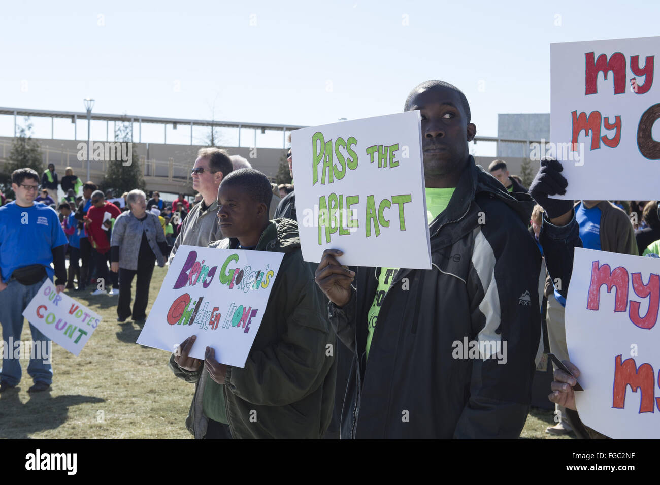 Atlanta, GA, USA. 18th Feb, 2016. Several thousand Georgia residents ...