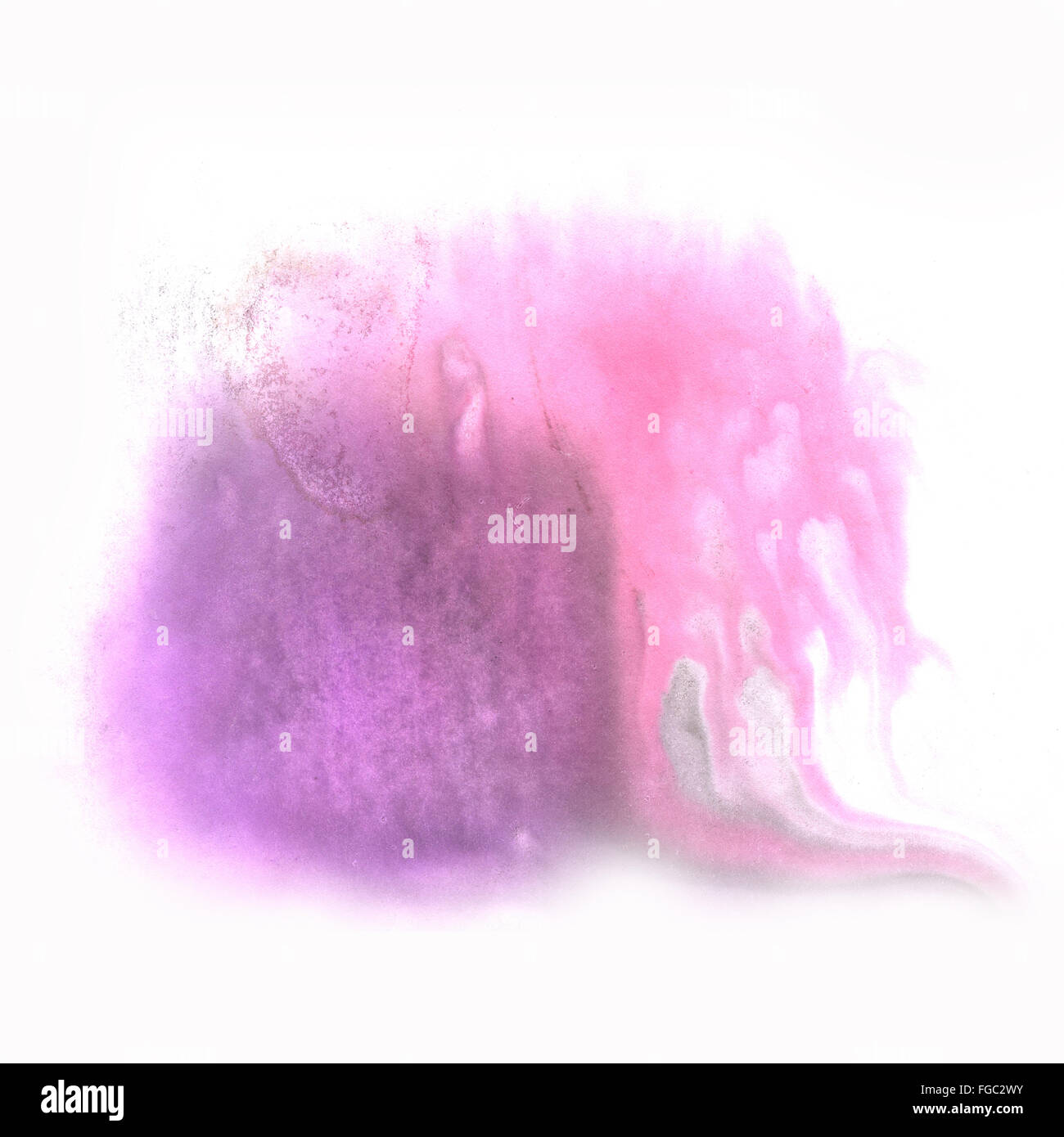 ink splash abstract watercolor pink blot watercolour isolated white ...