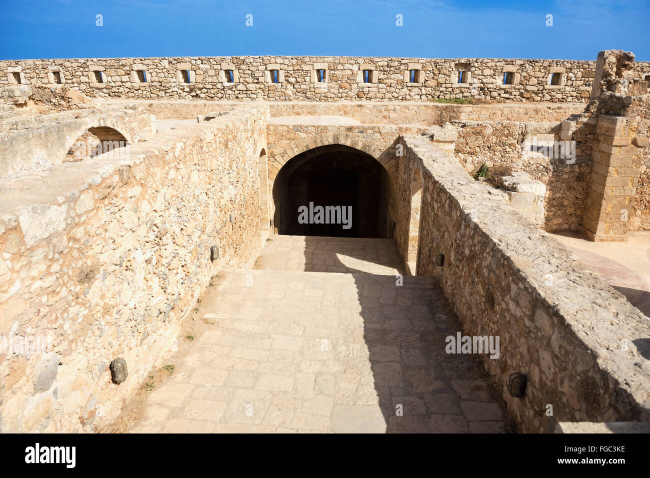 Fortress of Fortezza. Rethymnon. Crete. Greece Stock Photo - Alamy