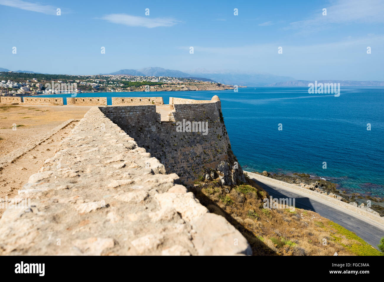 Fortress of Fortezza. Rethymnon. Crete. Greece Stock Photo - Alamy