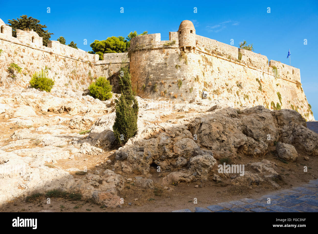 Fortress of Fortezza. Rethymnon. Crete. Greece Stock Photo - Alamy