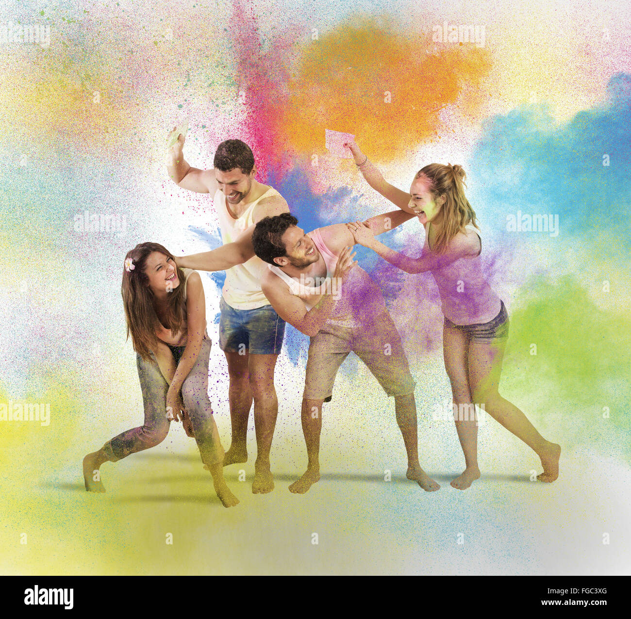 Funny coloured entertainment Stock Photo - Alamy