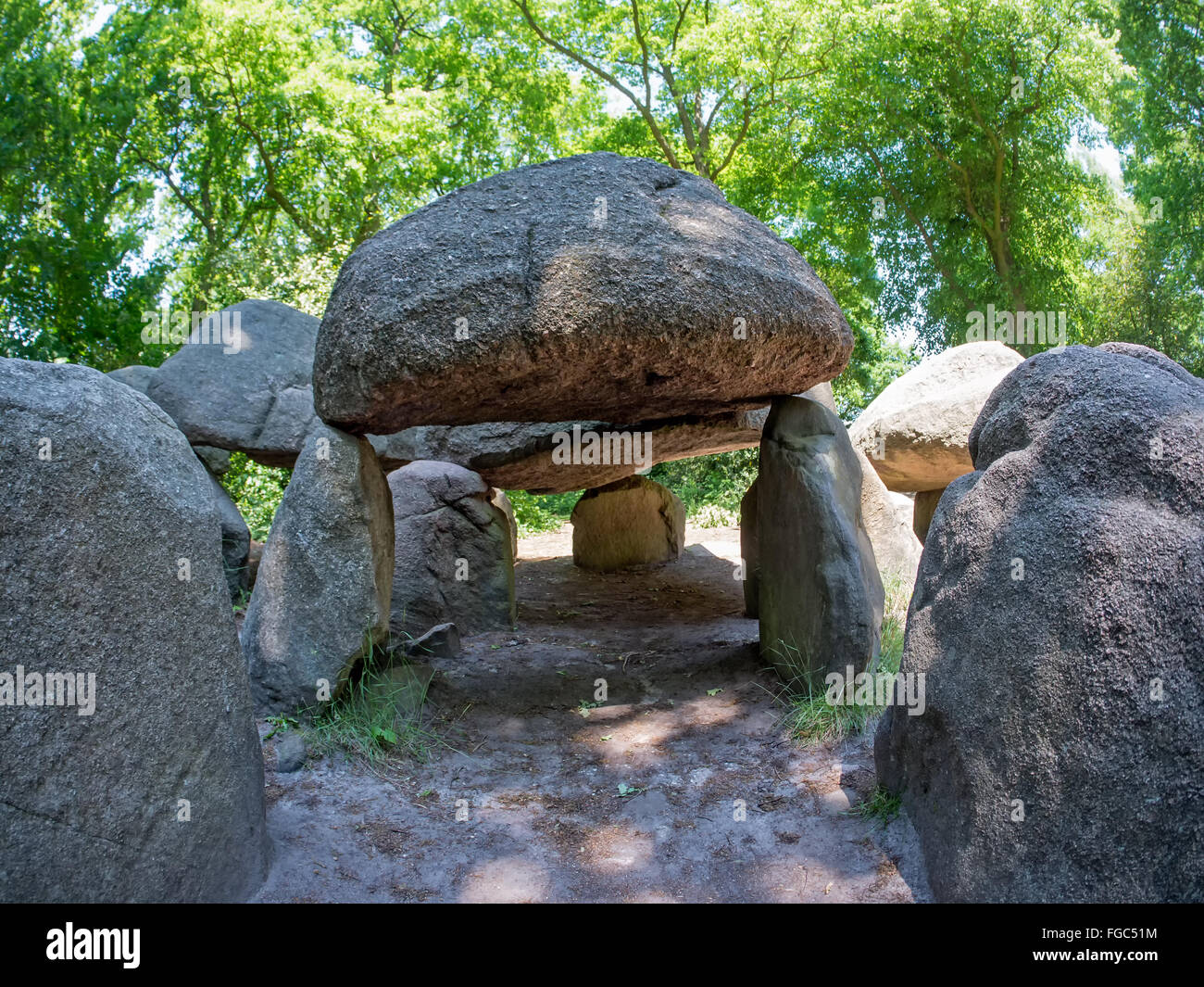 Prehistoric dolmen in The Netherlands Stock Photo - Alamy