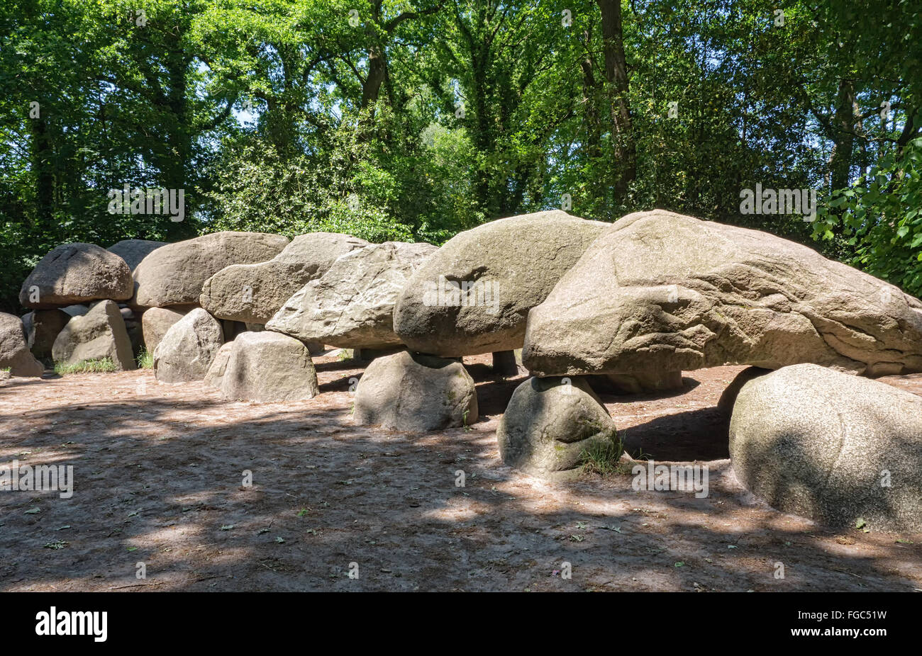 Prehistoric dolmen in The Netherlands Stock Photo - Alamy