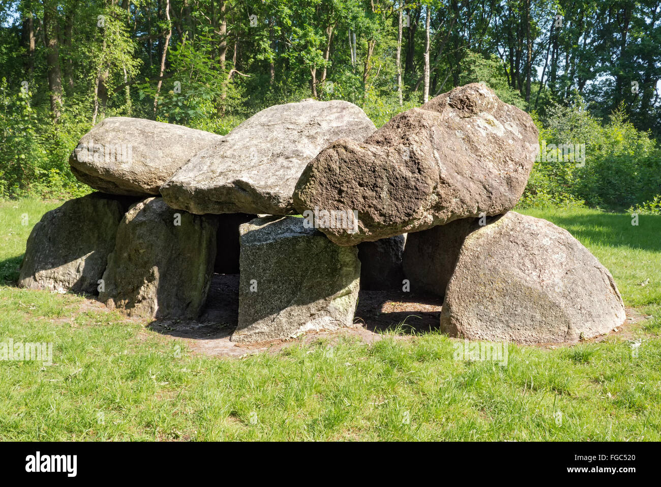 Prehistoric dolmen in The Netherlands Stock Photo - Alamy