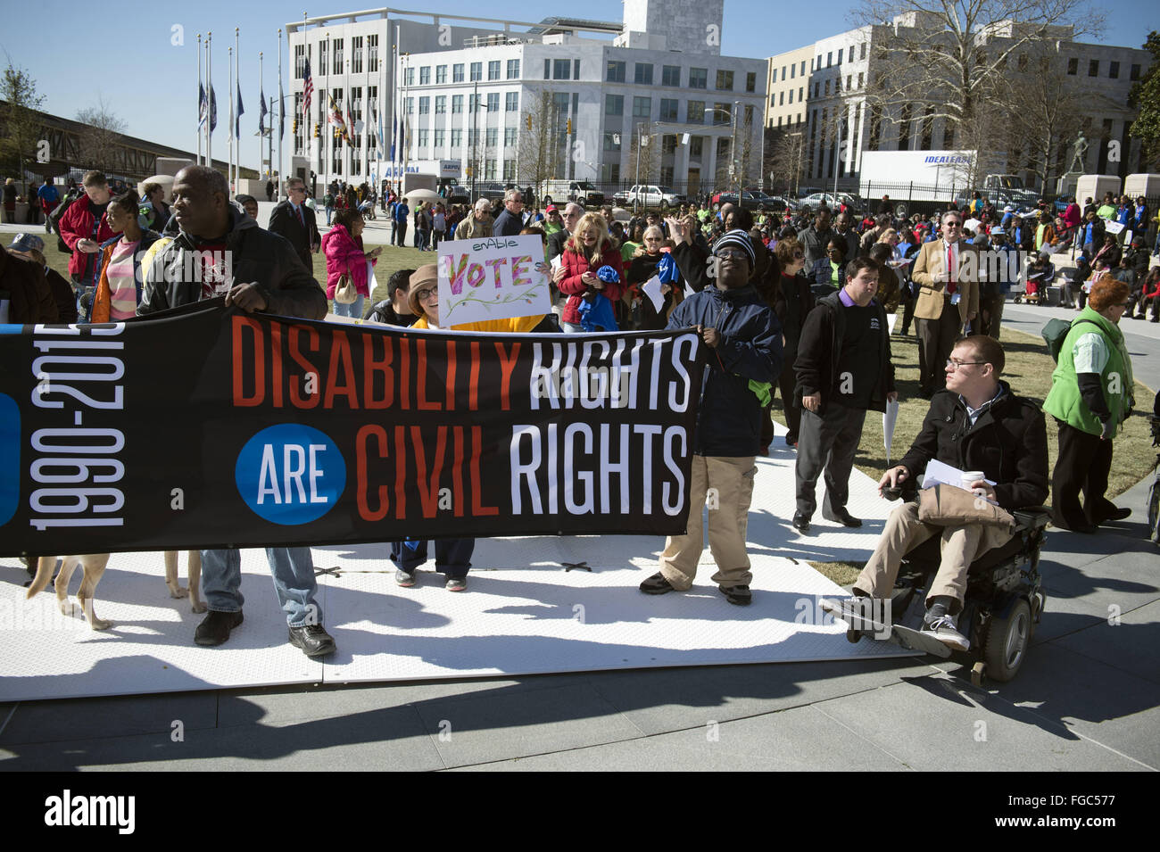 Atlanta, GA, USA. 18th Feb, 2016. Several thousand Georgia residents ...