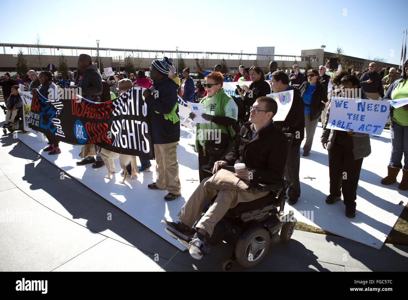 Atlanta, GA, USA. 18th Feb, 2016. Several thousand Georgia residents ...