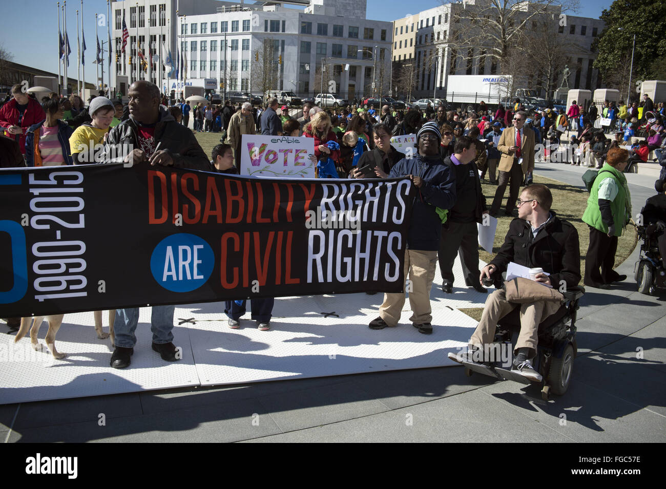 Atlanta, GA, USA. 18th Feb, 2016. Several thousand Georgia residents ...