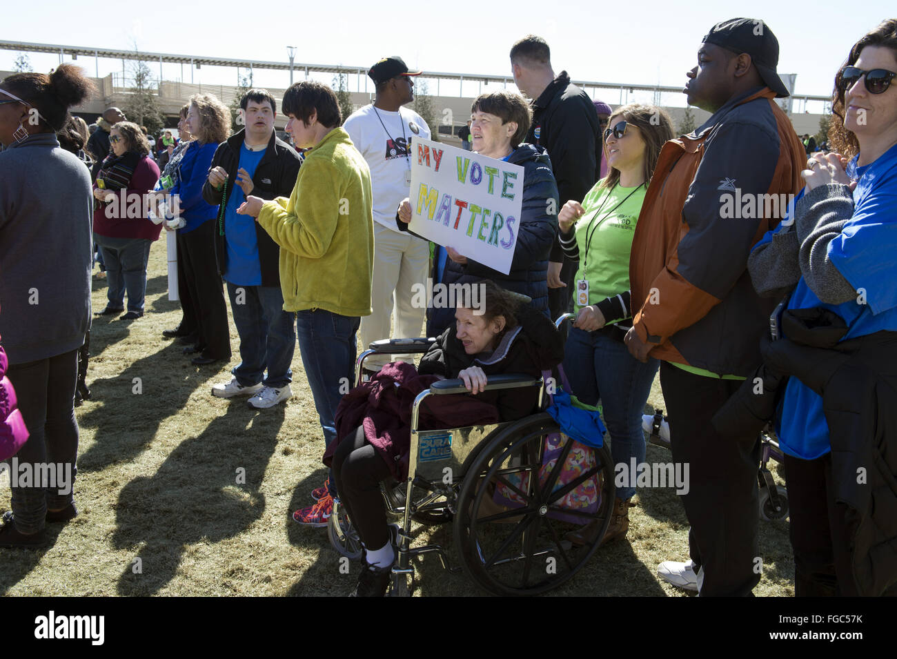 Atlanta, GA, USA. 18th Feb, 2016. Several thousand Georgia residents ...