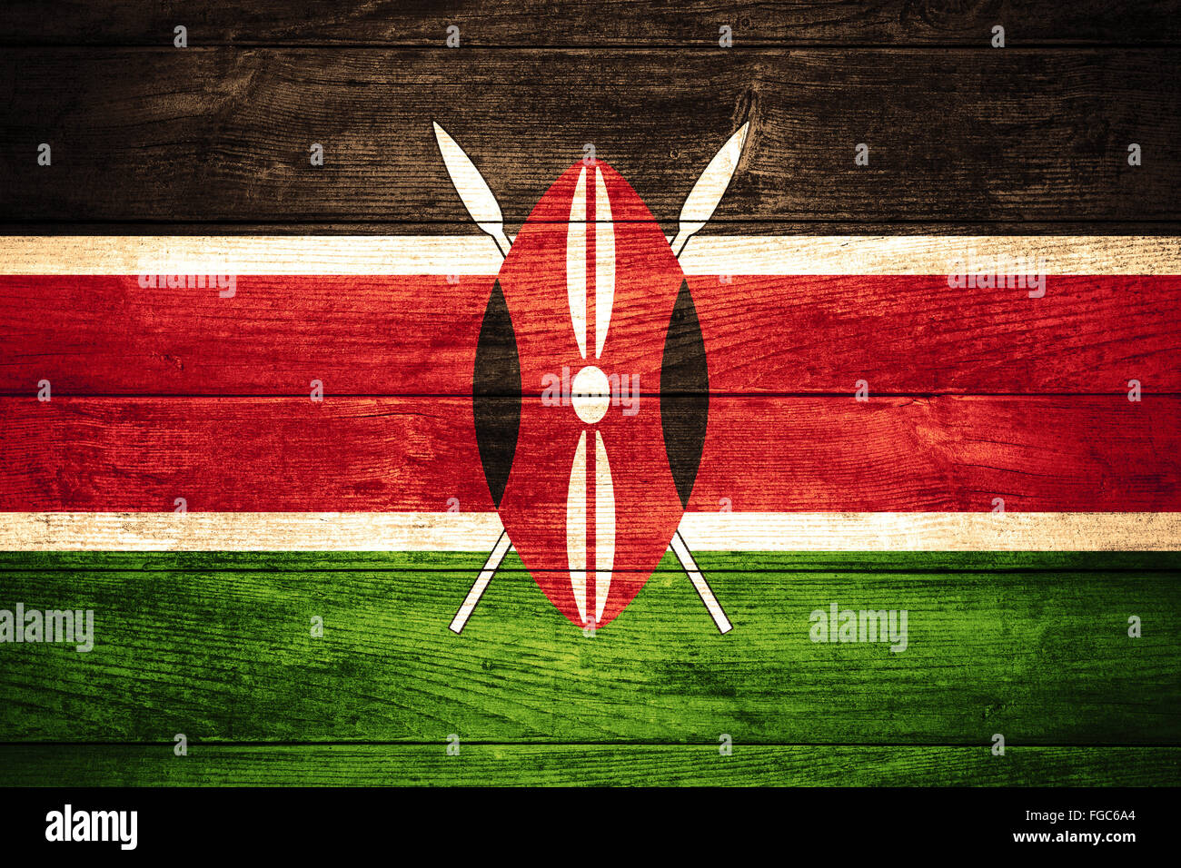 Kenyan flag hi-res stock photography and images - Alamy
